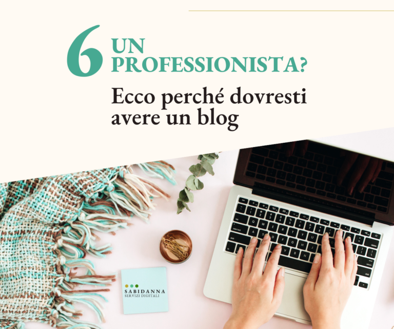 Aprire un blog professionale per affermarsi online - Sabina DAnna